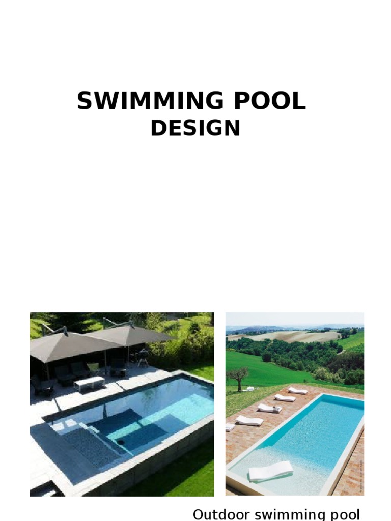 Swimming Pool Design Samples PDF | PDF