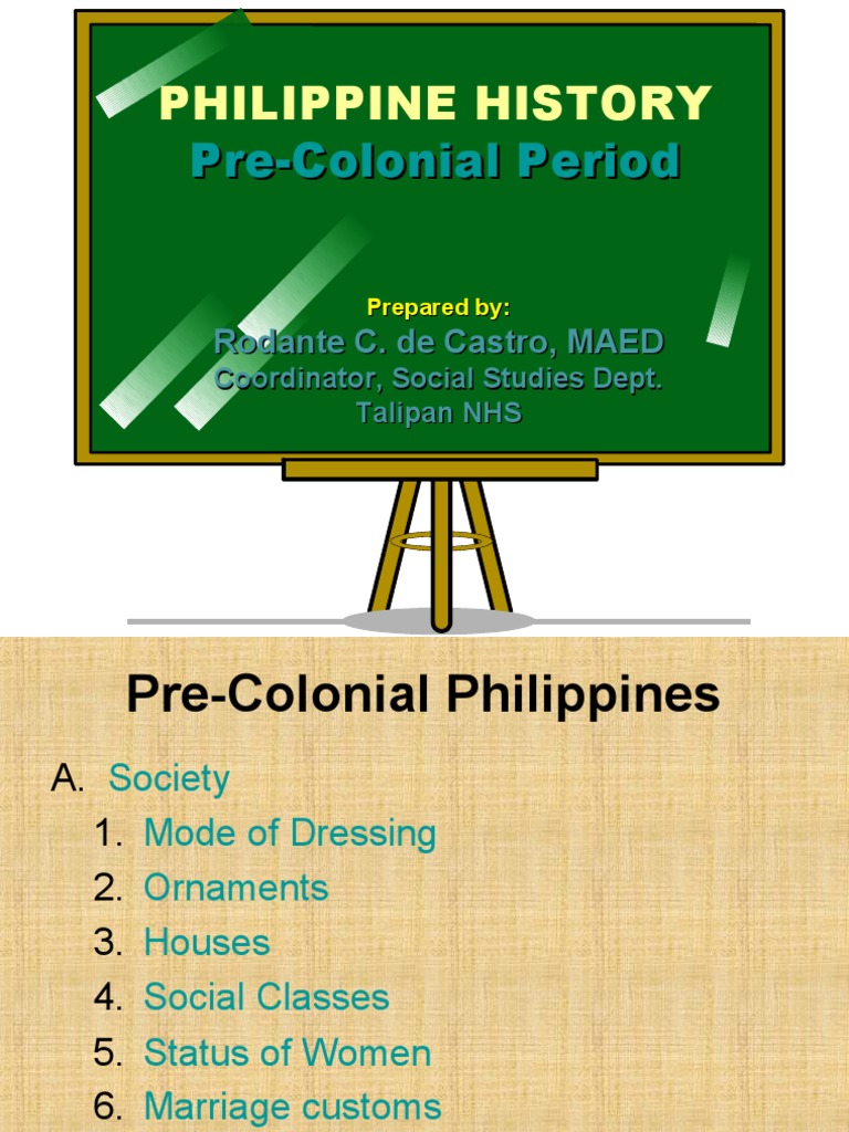 Philippine History: Pre-Colonial Period | PDF | Clothing