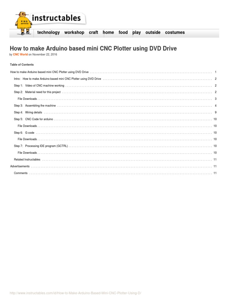 How To Make Arduino Based Mini Cnc Plotter Using D Pdf Numerical