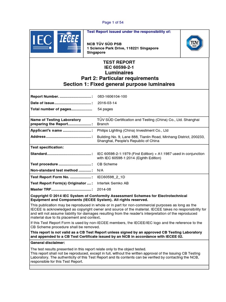 Test Report BY698 - Unlocked | PDF | Insulator (Electricity) | Ac Power ...