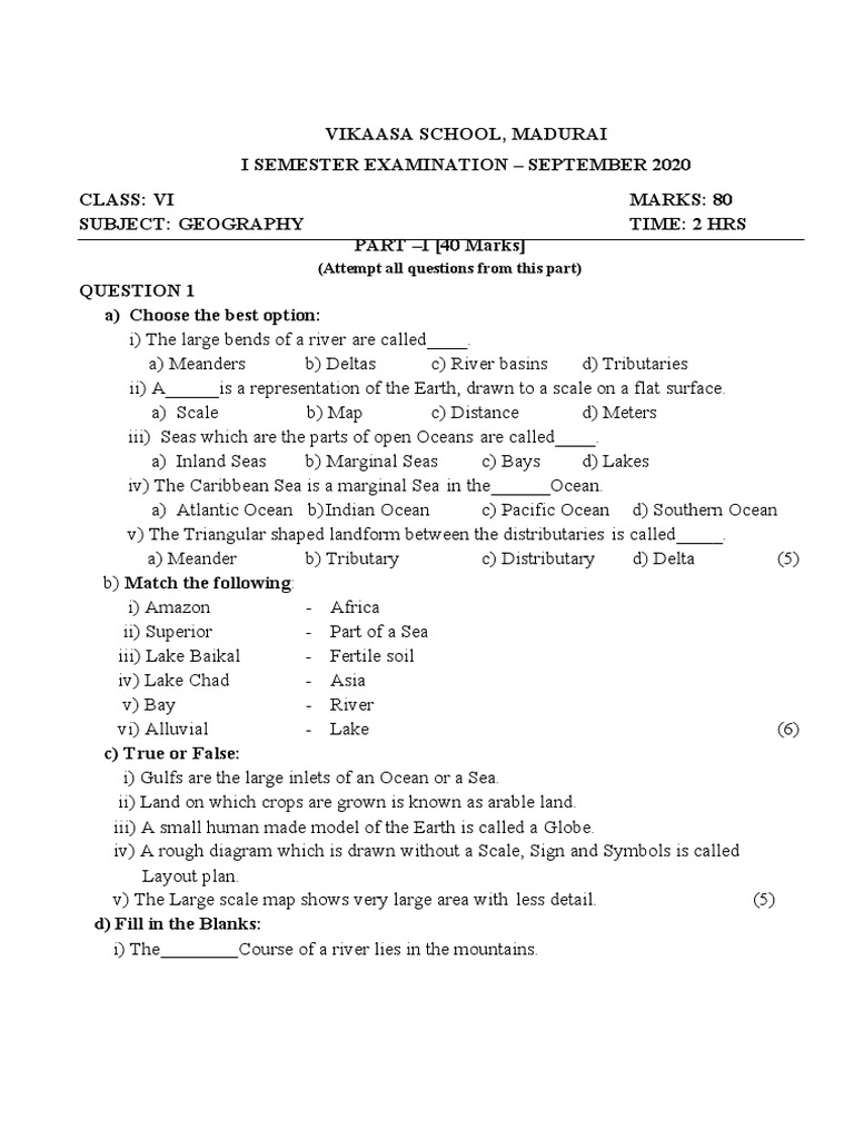 6TH Geography | PDF | Map | Agriculture