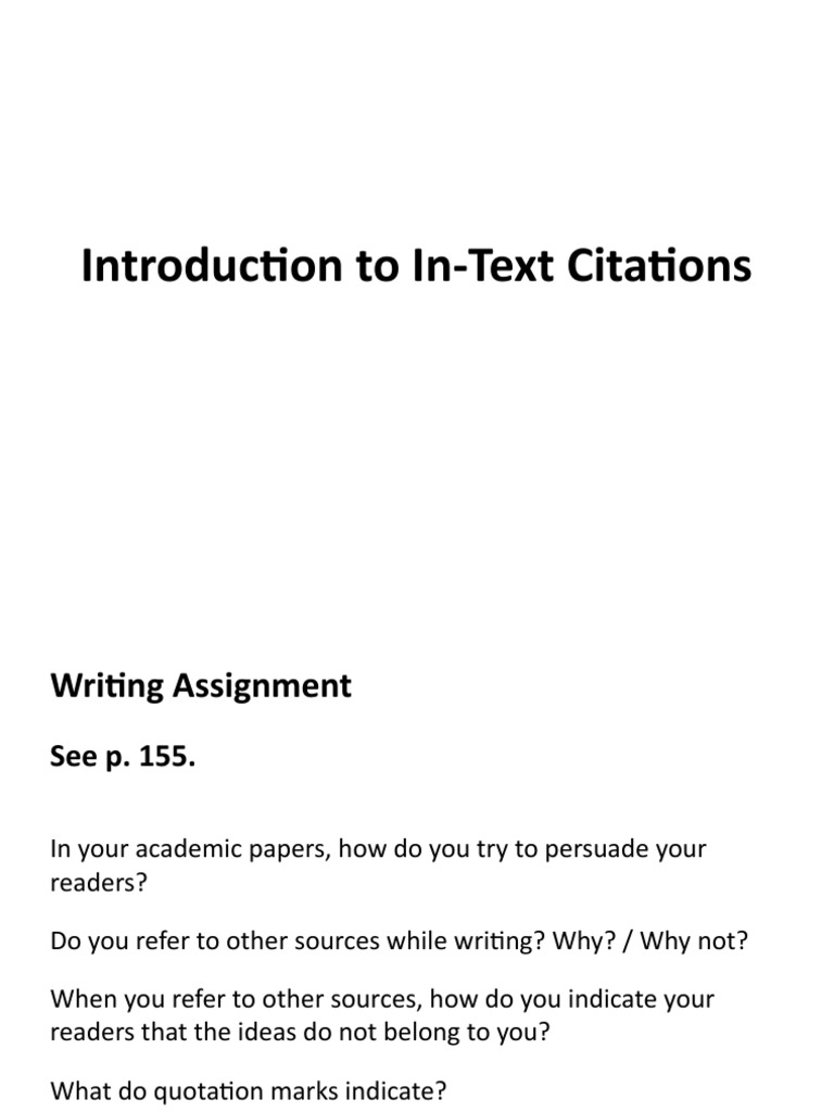 Introduction To In-Text Citations | PDF | Citation | Apa Style