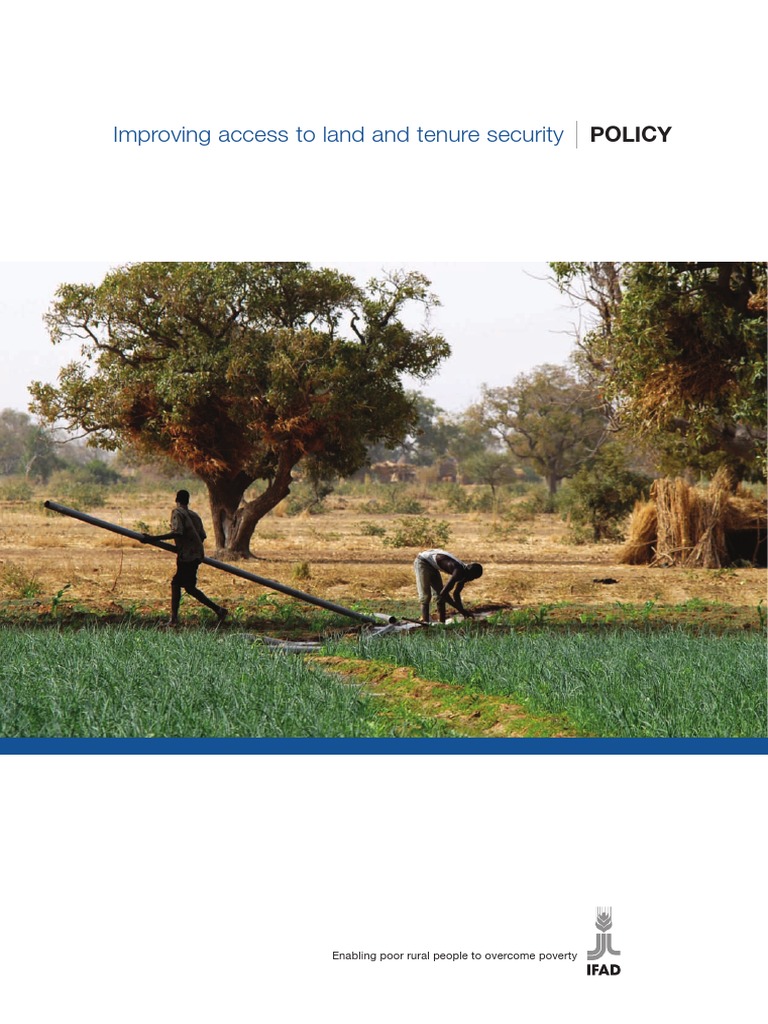 Improving Access To Land and Tenure Security: Policy | PDF | Poverty ...