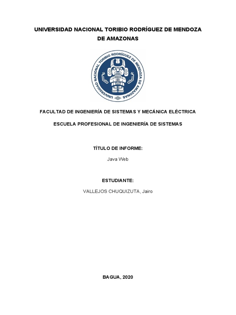Informe Java Web | PDF | Java (lenguaje de programación) | Red mundial