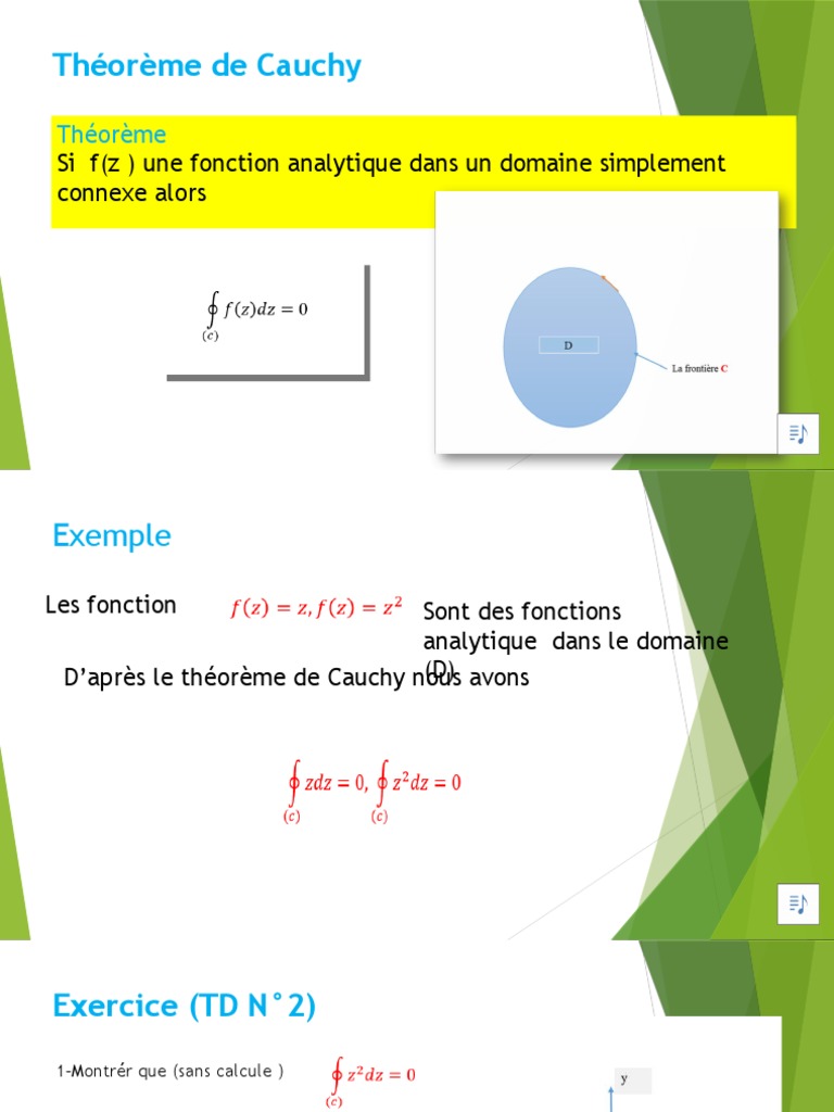 Théorème de Cauchy en Analyse Complexe | PDF | Méthodes et références ...