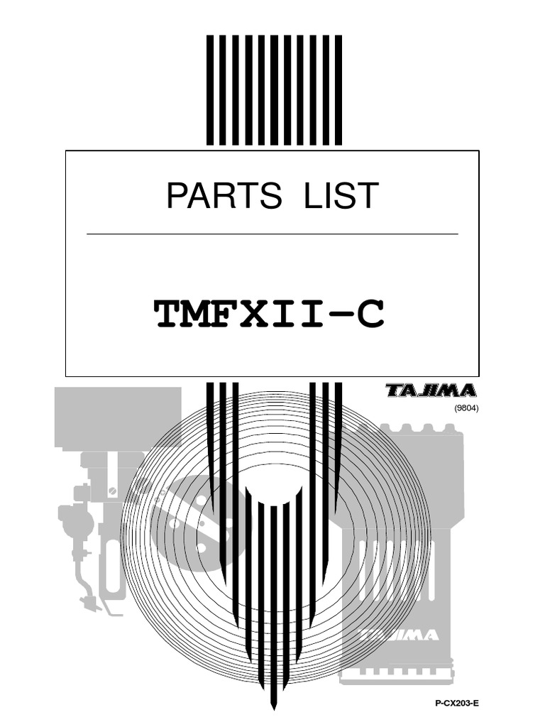 Parts List: TMFX C | PDF | Equipment | Tools