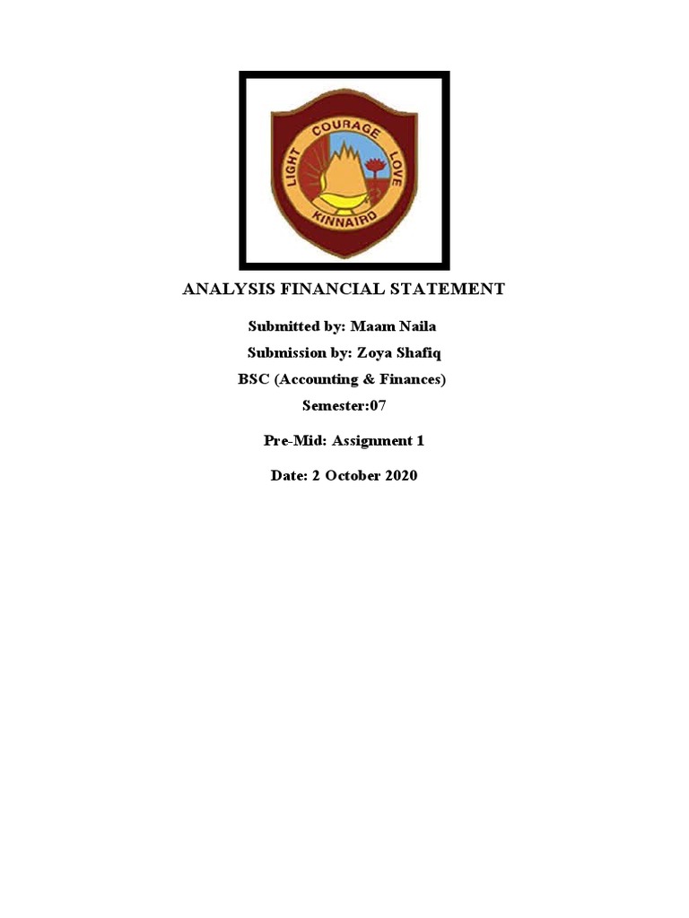 AF Assignment 1 | PDF | Deferred Tax | Cash Flow Statement