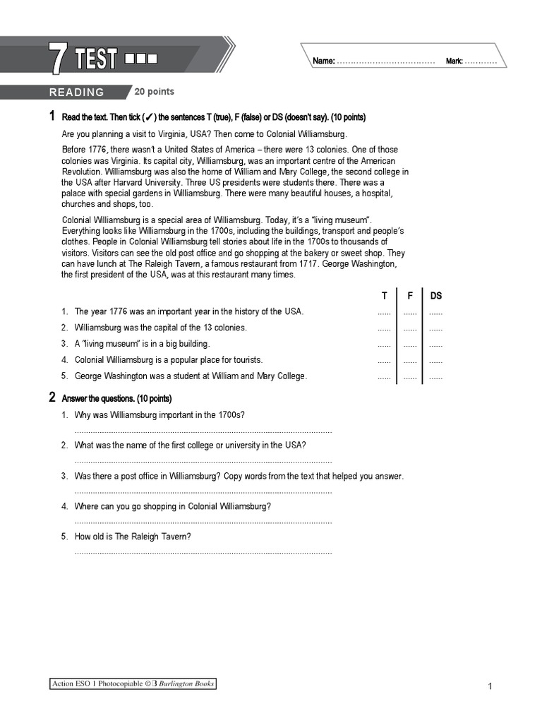 Action1 Test U7 3 | PDF