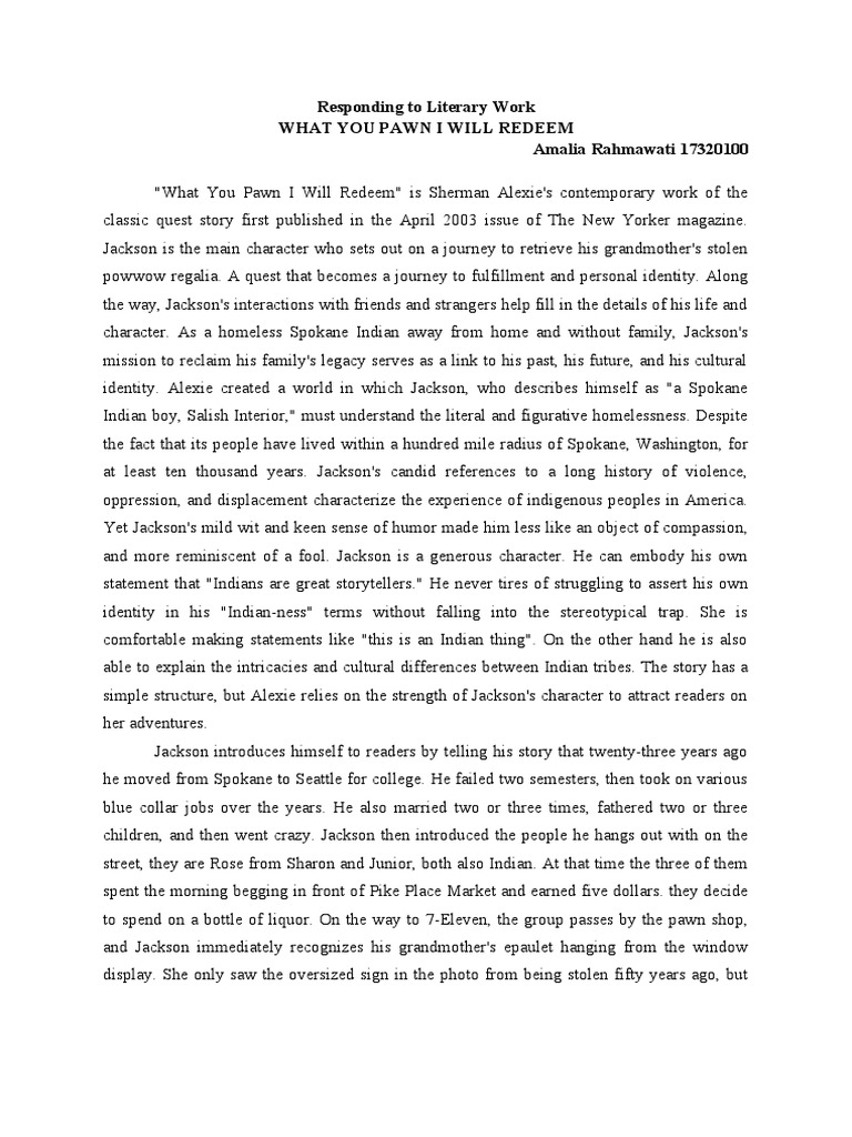 Responding To Literary Work | PDF | Storytelling