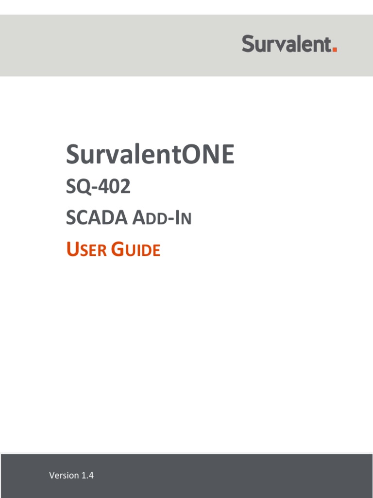 SQ-402 SCADA Add-In User Guide | PDF | Microsoft Windows | Scada