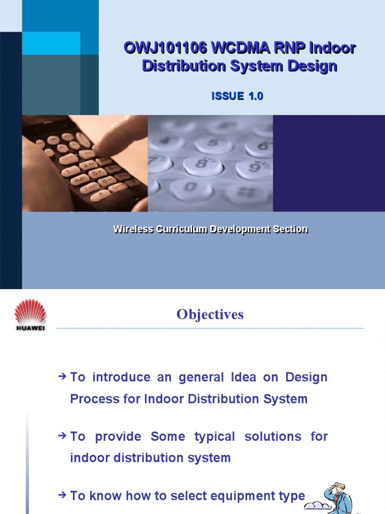 C16 WCDMA RNP Indoor Distribution System Design ISSUE1.0 | PDF ...