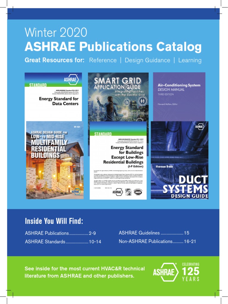 ASHRAE Publications Catalog: Winter 2020 | PDF | Heat Transfer ...