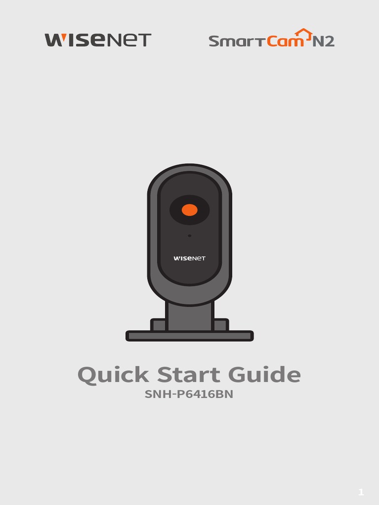 Wisenet Smart Cam Setup SNH-P6416BN180416EN | PDF | Wi Fi | Camera