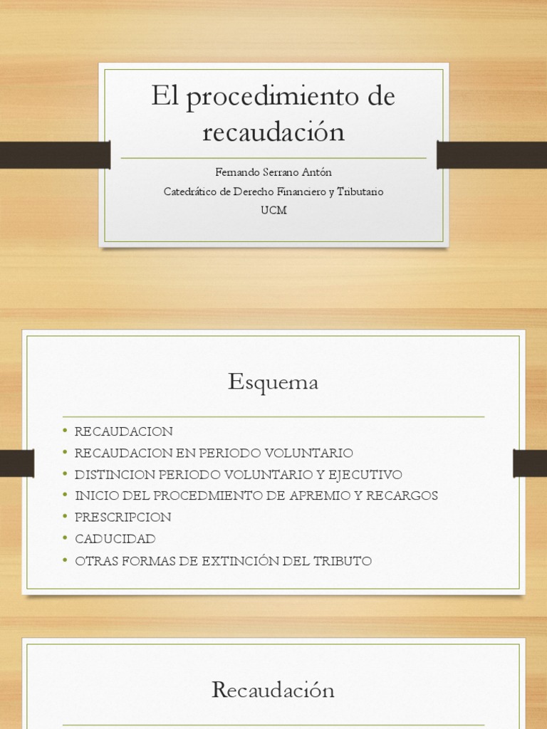 El Procedimiento de Recaudación PDF | PDF | Estatuto de limitaciones | Ley común