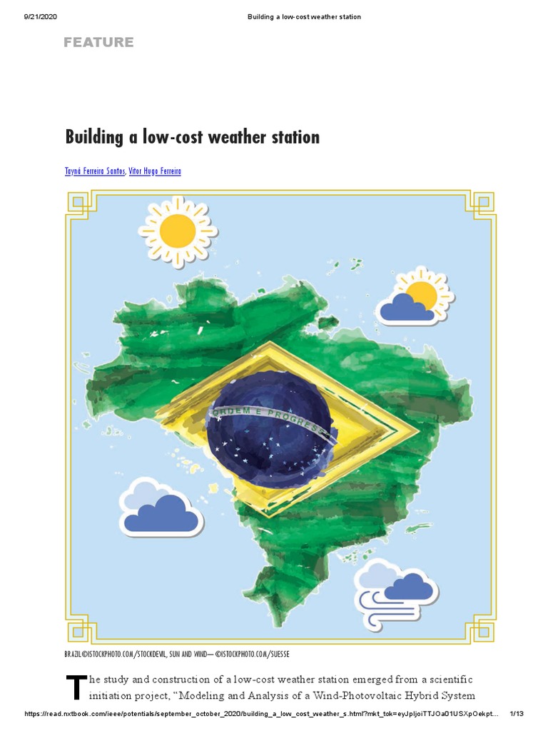 Building A Low-Cost Weather Station | PDF | Photovoltaics | Solar Cell