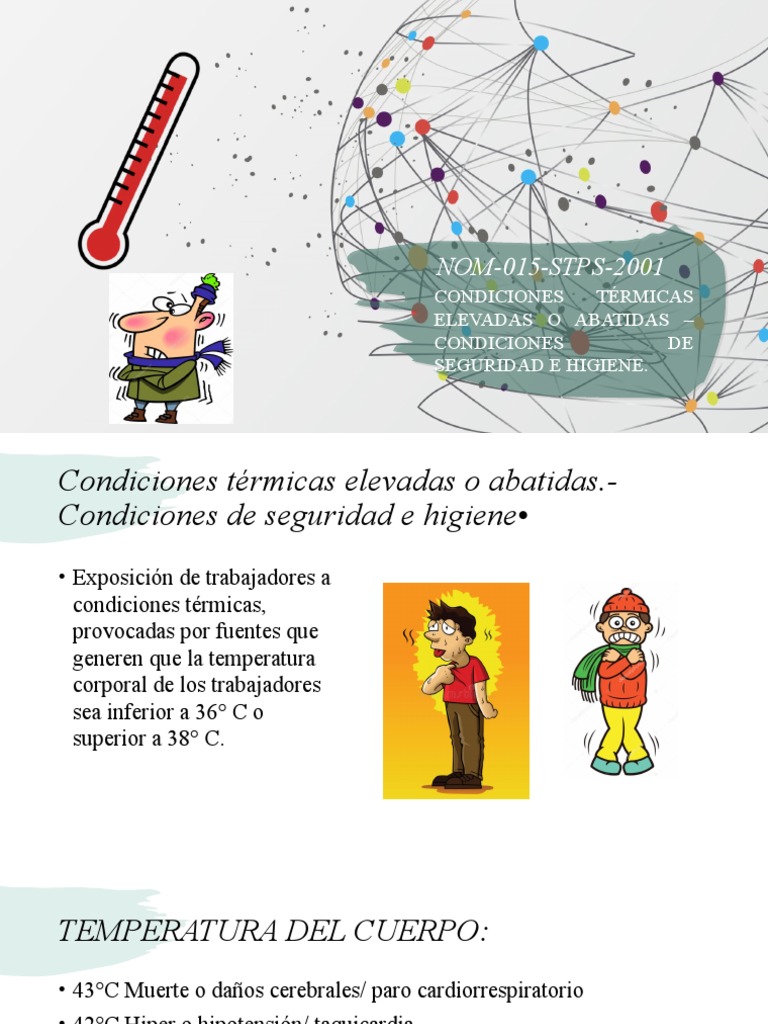 Presentacion Nom-015-Stps-2001 | PDF | Temperatura | Enfermedades y ...