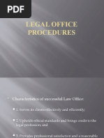Fundamentals of Legal Office Procedure | PDF | Lawyer | Paralegal