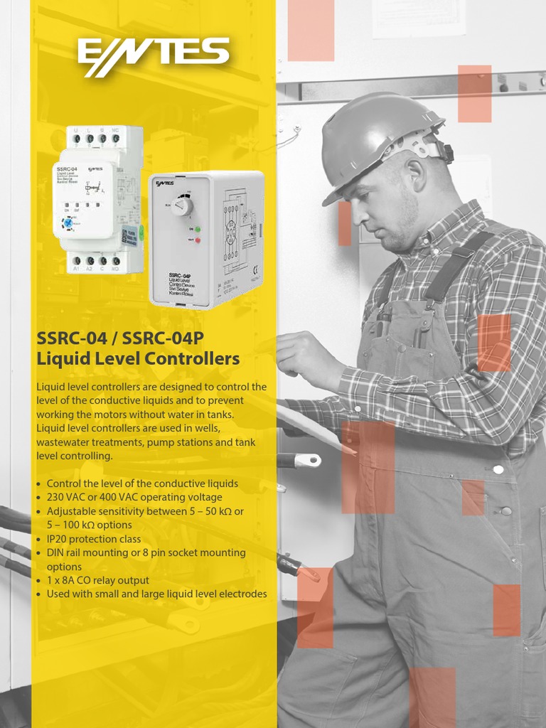 Liquid Level Controllers SSRC-04 | PDF | Electrical Connector | Equipment