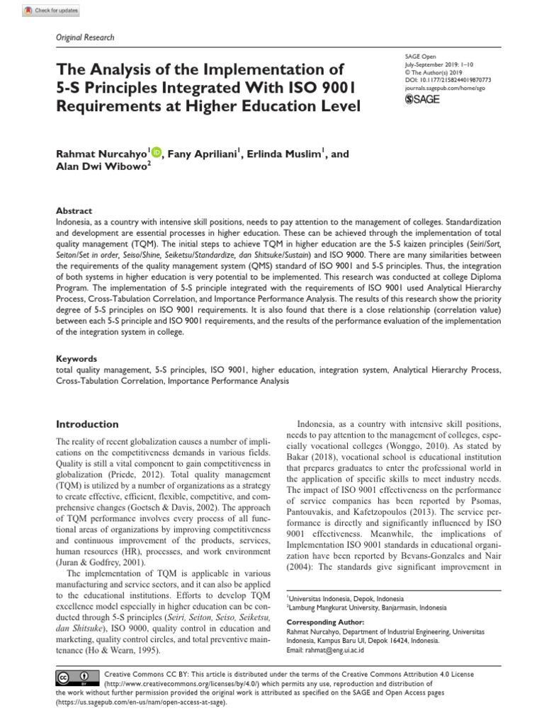 The - Analysis - of - The - Implementation - of - 5S - Principles ...