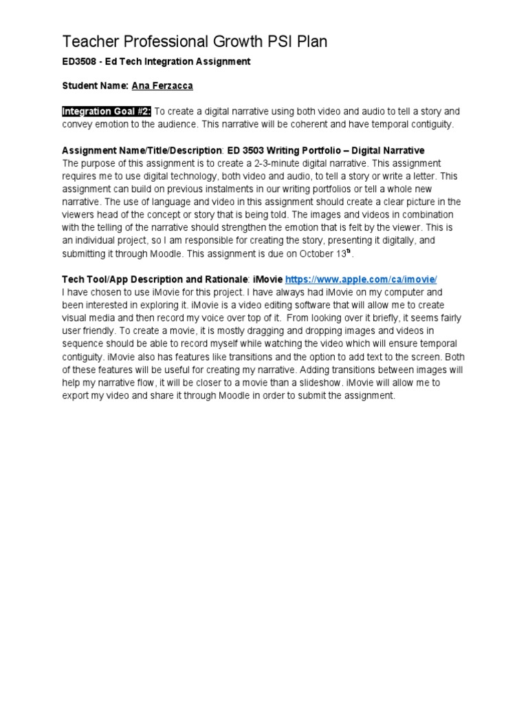 Ana Ferzacca TPGP 2 | PDF | Voice Over | Narrative