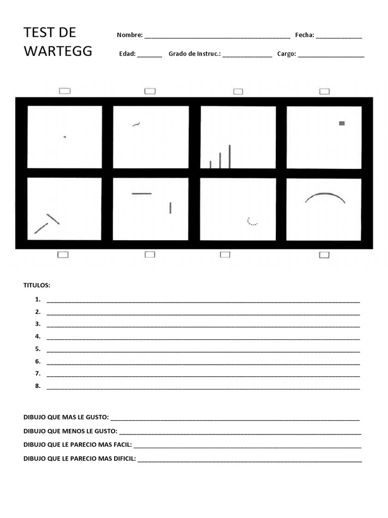 Test de Wartegg | PDF