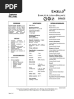 HojaTecnica-Excello Látex Weather Perfect | PDF | Pintar | Agua