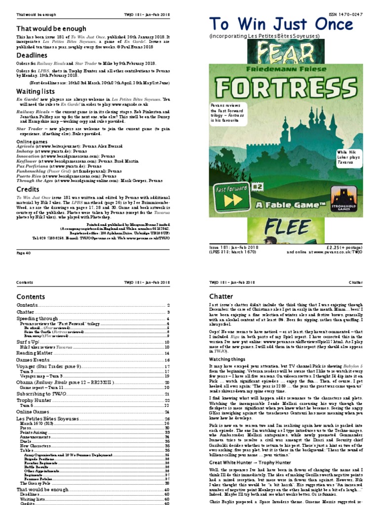 To Win Just Once: That Would Be Enough | PDF | Leisure