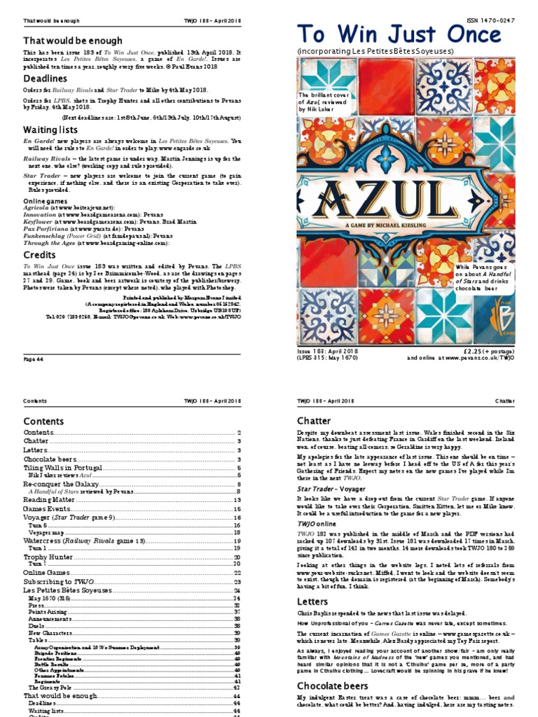 To Win Just Once: That Would Be Enough | PDF | Beer | Chocolate