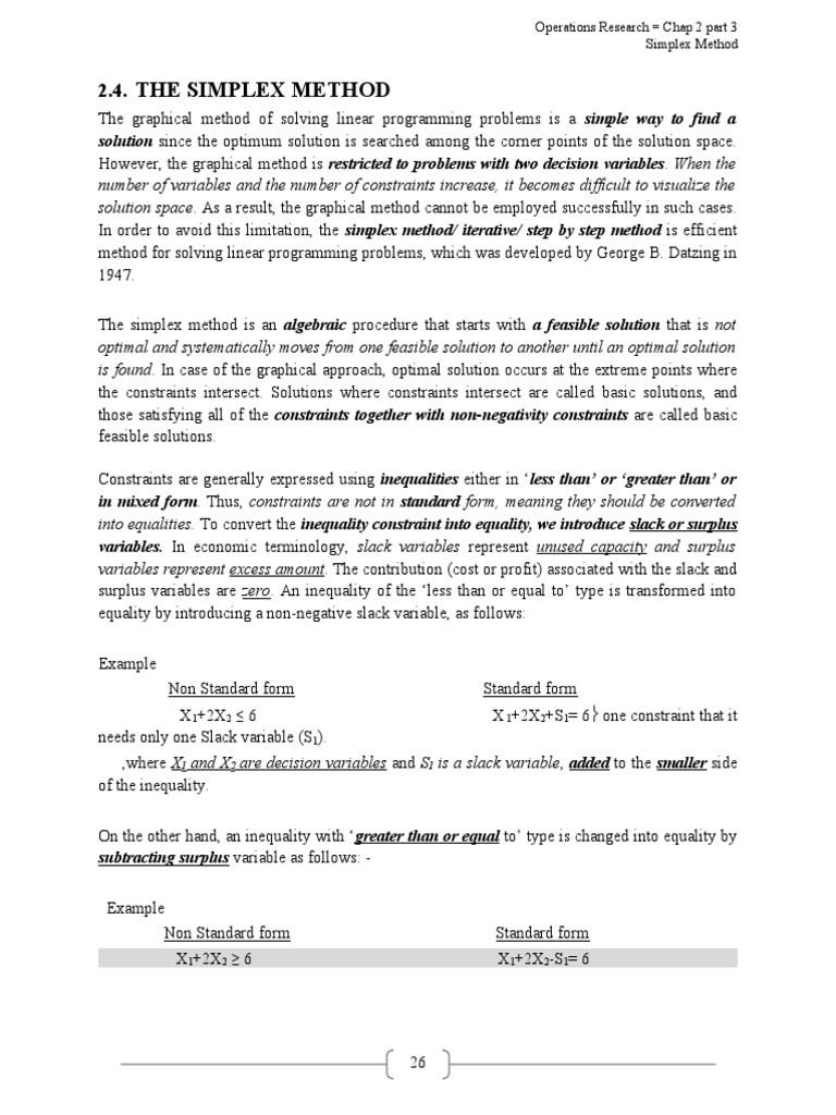 Chapter 2-3 The Simplex Method | PDF | Mathematical Optimization | Linear Programming