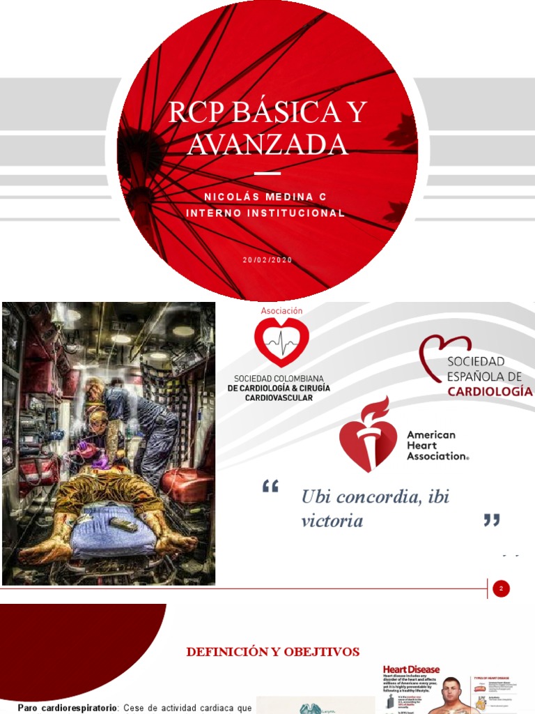RCP Básica y Avanzada | PDF | Reanimación cardiopulmonar | Paro cardíaco