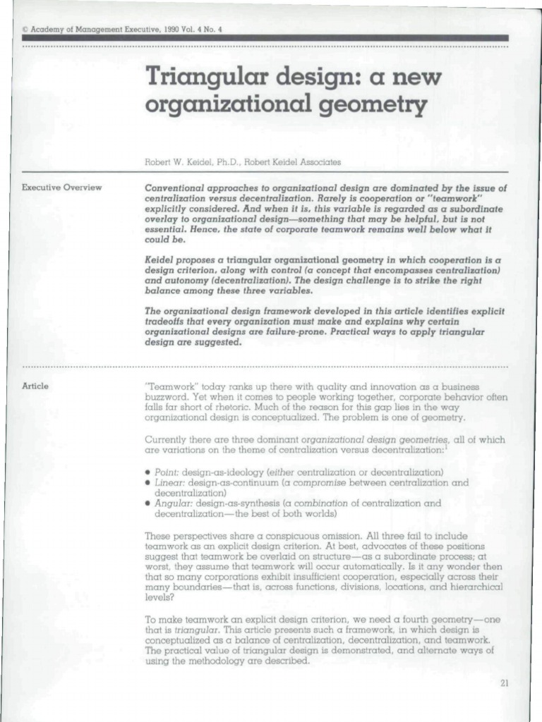 Triangular Design: A New Organizational Geometry | PDF | Design ...