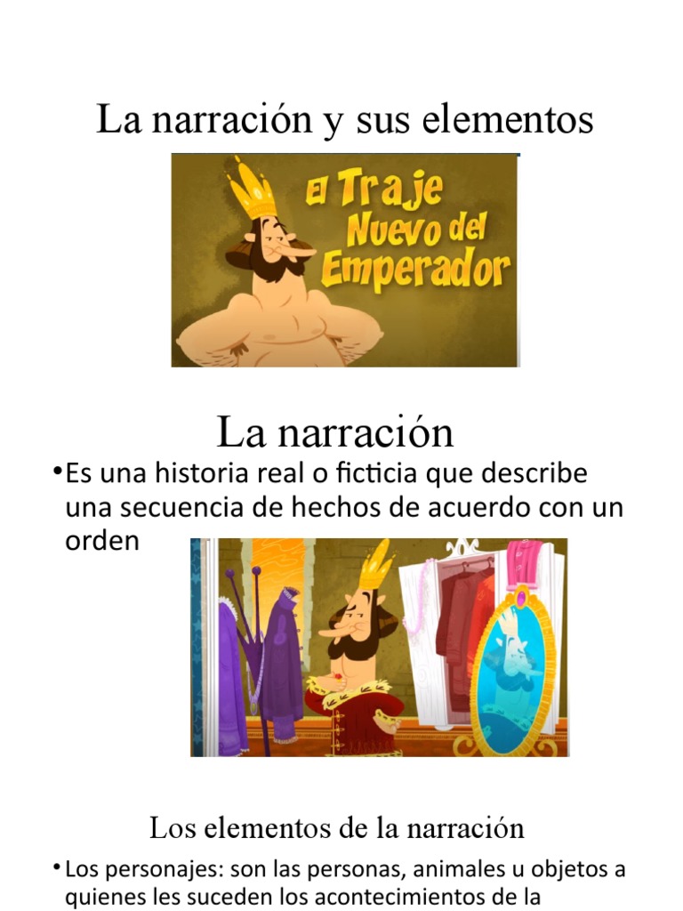 Elementos de la narración explicados | PDF