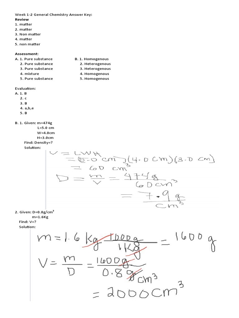 Week 1-2 Module Answer Key | PDF