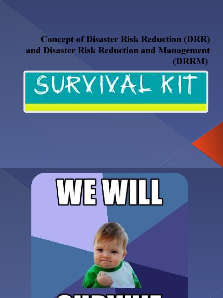 Concept of Disaster Risk Reduction (DRR) and Disaster Risk Reduction ...