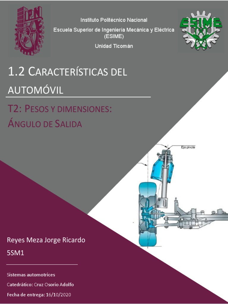 Angulo de Salida | PDF | Direccion | Eje