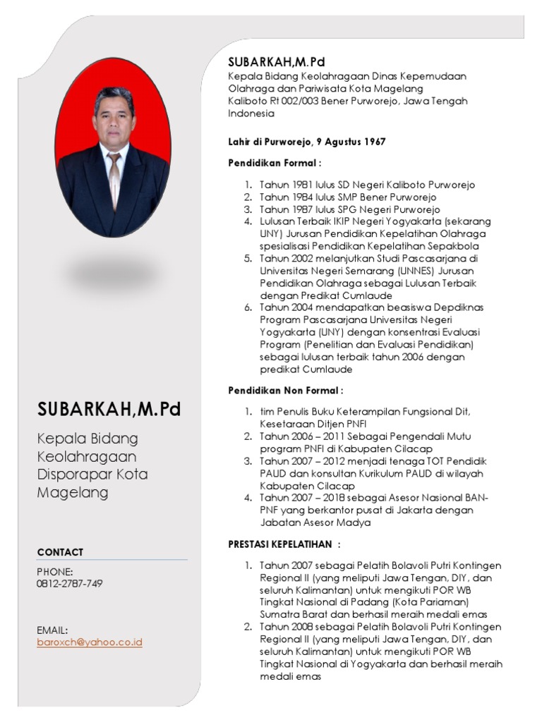 CV Subarkah | PDF