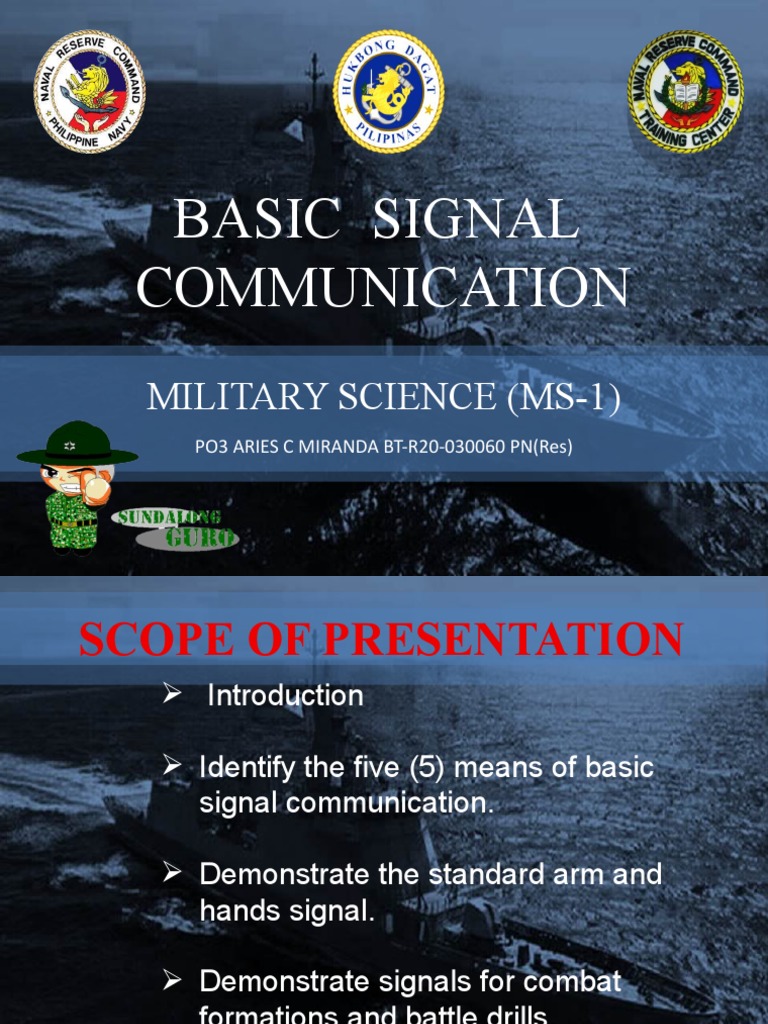 Basic Signal Communication: Military Science (Ms-1) | PDF | Radio ...