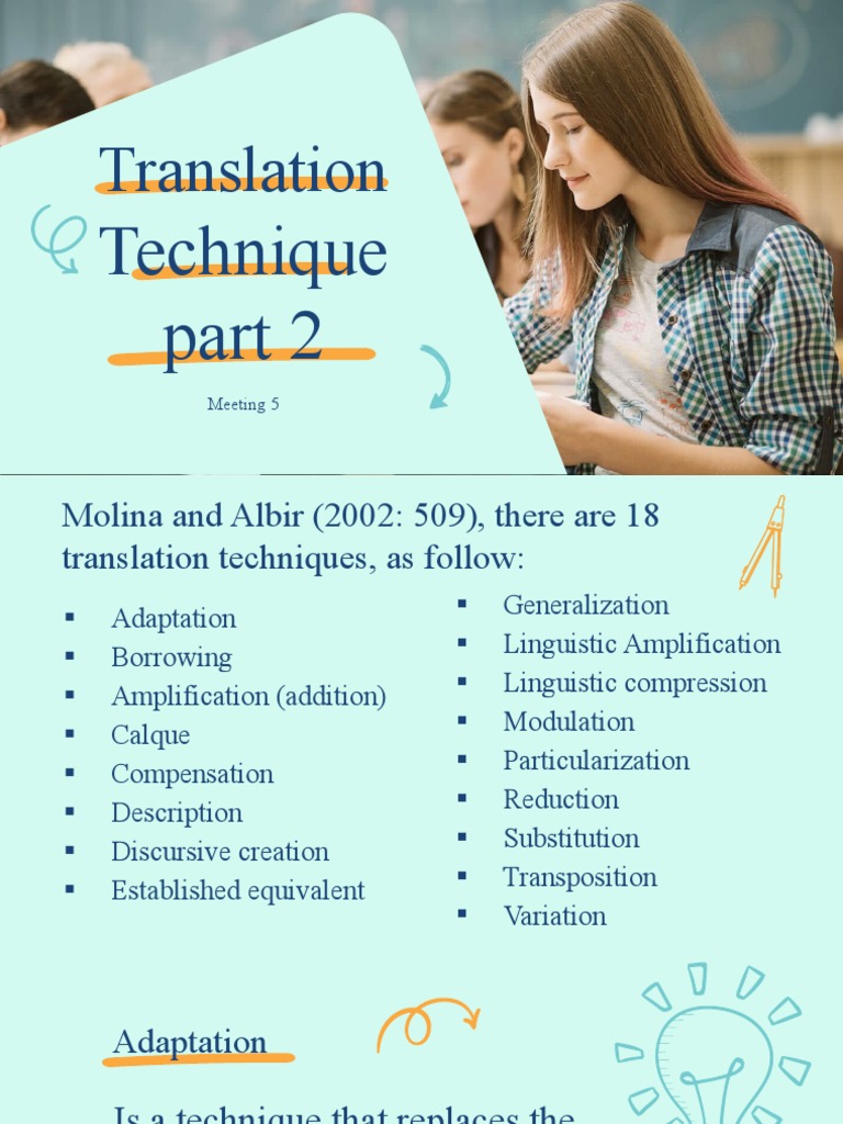 Translation Techniques | PDF | Translations | Linguistics