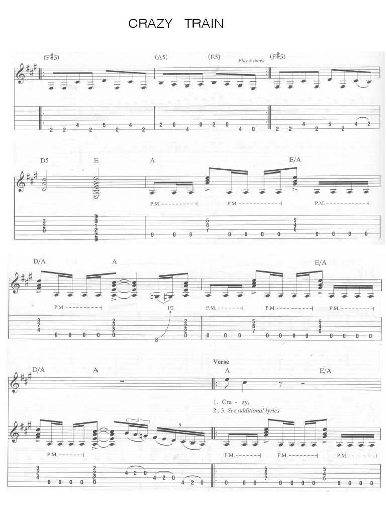 Crazy Train | PDF