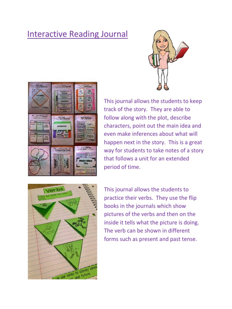 Interactive Reading Journal for Students | PDF | Language Arts ...