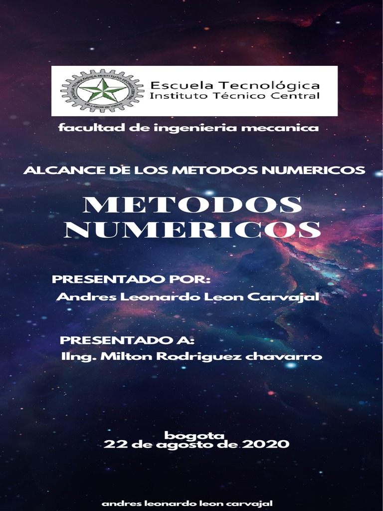 Alcance de Metodos Numericos | PDF | Matlab | Análisis numérico
