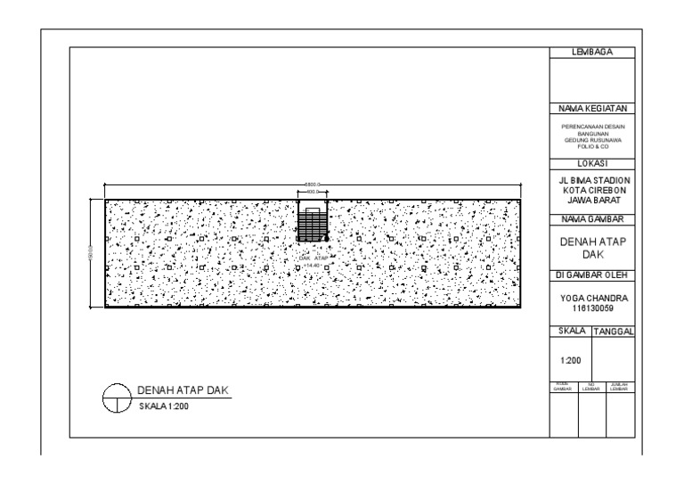 Denah Dak Atap PDF | PDF