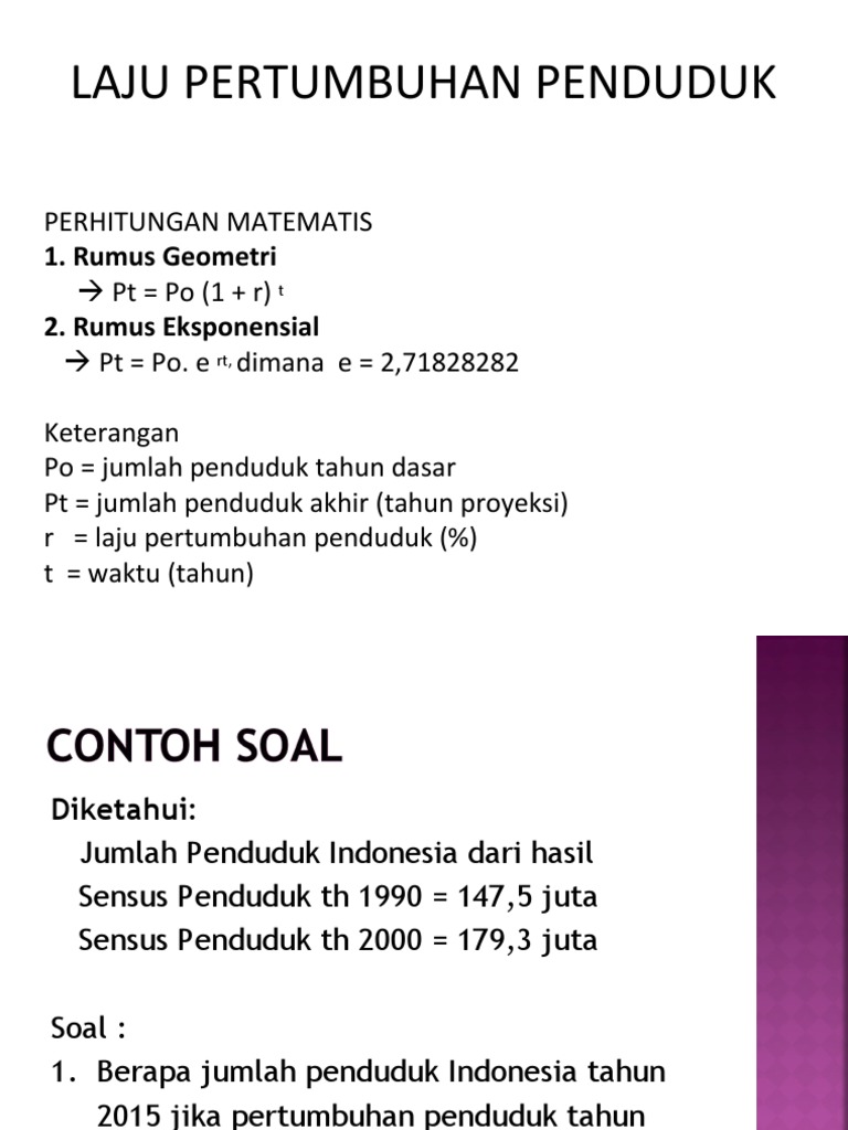 MENGHITUNG LPP Dan Proyeksi | PDF