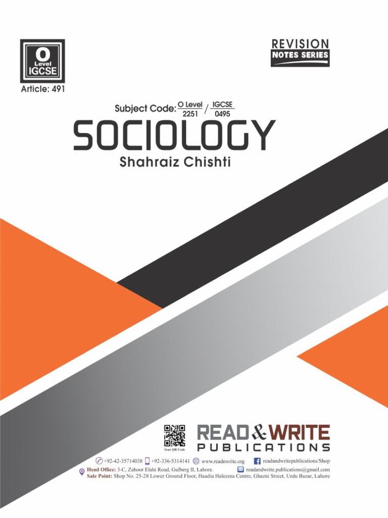 Sociology O Level Revision Notes Series PDF | PDF | Sampling ...