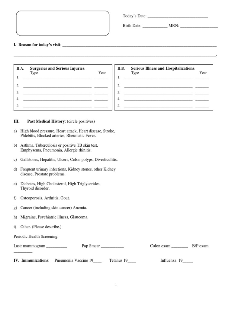 New Patient Form - IMED | PDF | Urinary Incontinence | Epidemiology