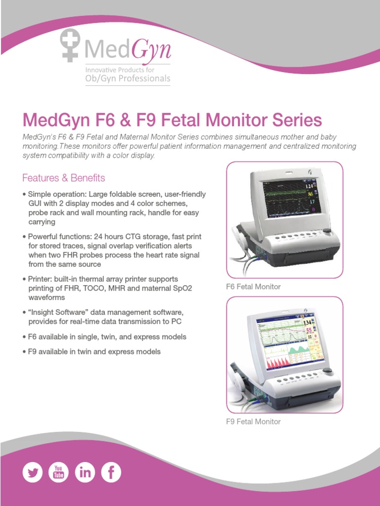 MedGyn F6 & F9 Fetal Monitor Overview | PDF | Electrical Engineering ...