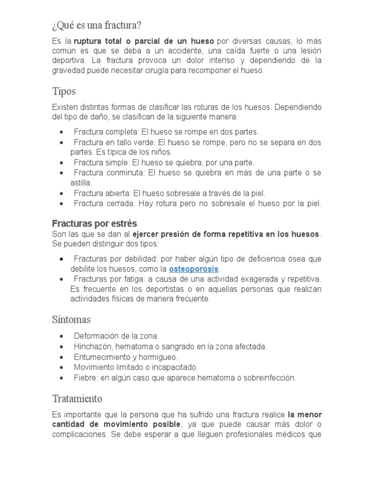 Fracturas | PDF | Hueso | Medicina CLINICA