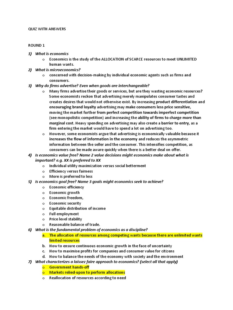 Understanding Macroeconomic Concepts: A Comprehensive Review Quiz with ...