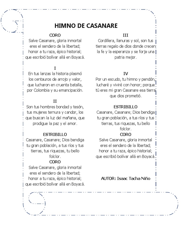 Himno de Casanare | PDF