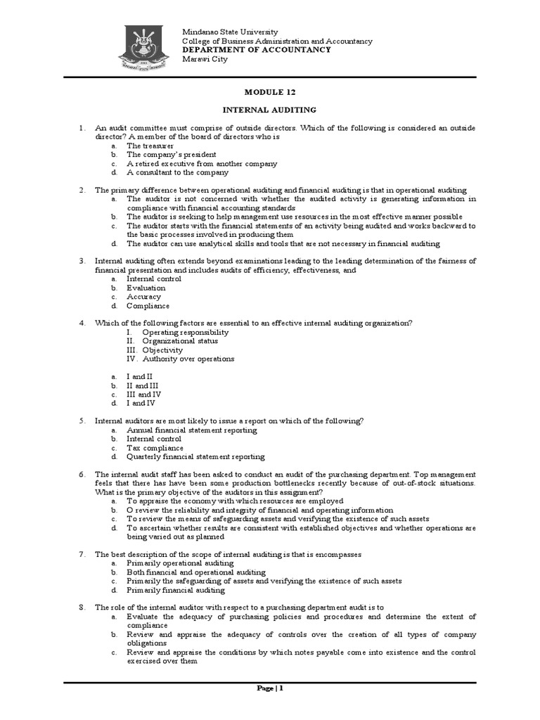 Internal Auditing Essentials | PDF | Internal Audit | Audit